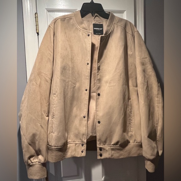 Cedarwood State | Jackets & Coats | Mens Cedarwood State Beige Varsity ...